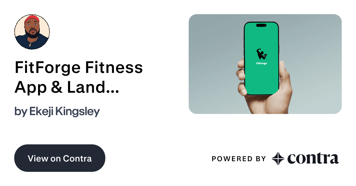 FitForge Fitness App & Landing Page Design by Ekeji Kingsley