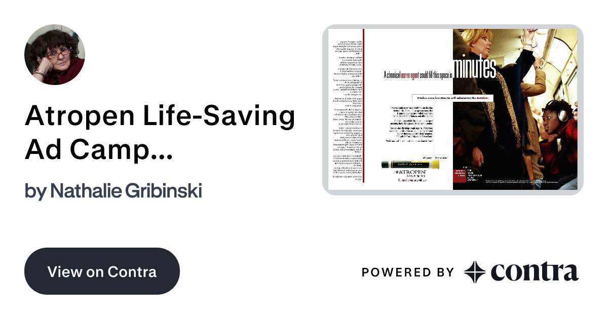 Atropen Life-Saving Ad Campaign by Nathalie Gribinski