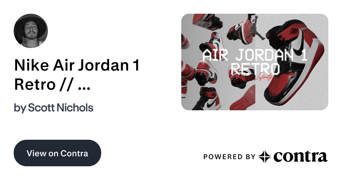Nike Air Jordan 1 Retro // '84 til Infinity by Scott Nichols