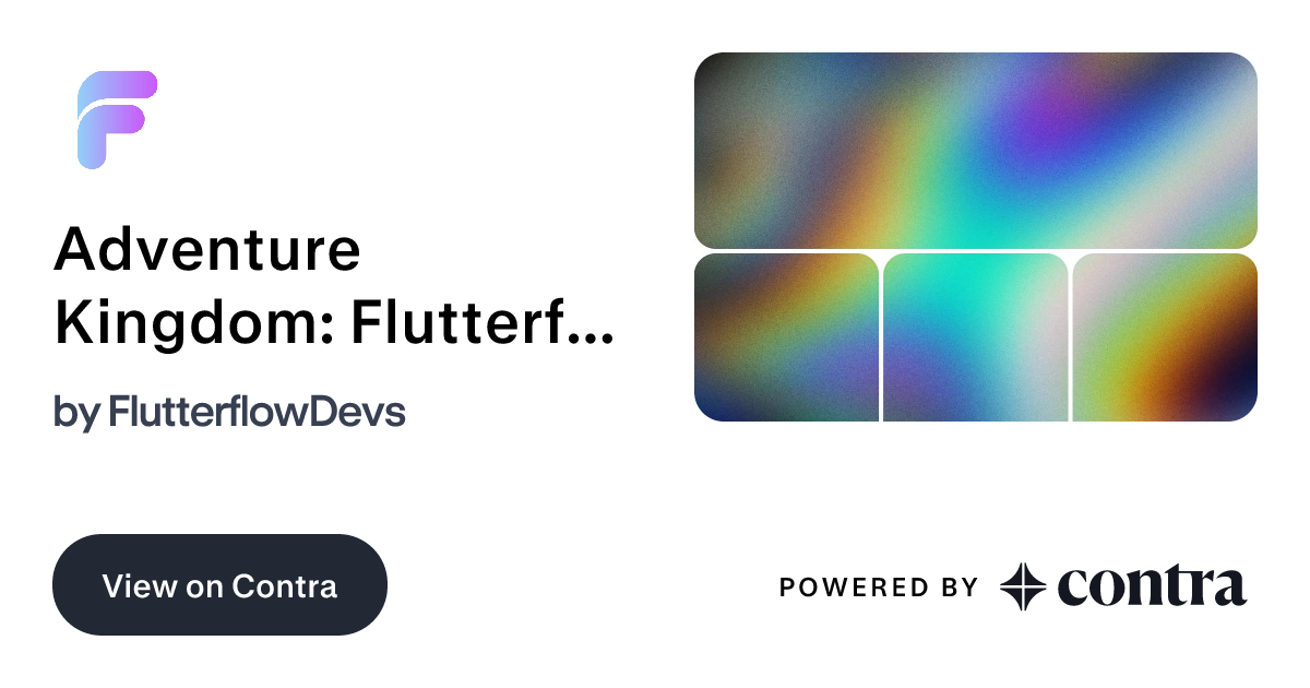 Adventure Kingdom: Flutterflow AI Theme Park App Development by FlutterflowDevs