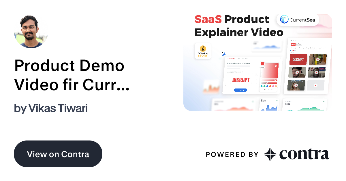 Product Demo Video fir CurrentSea | SaaS & UI Animation by Vikas Tiwari