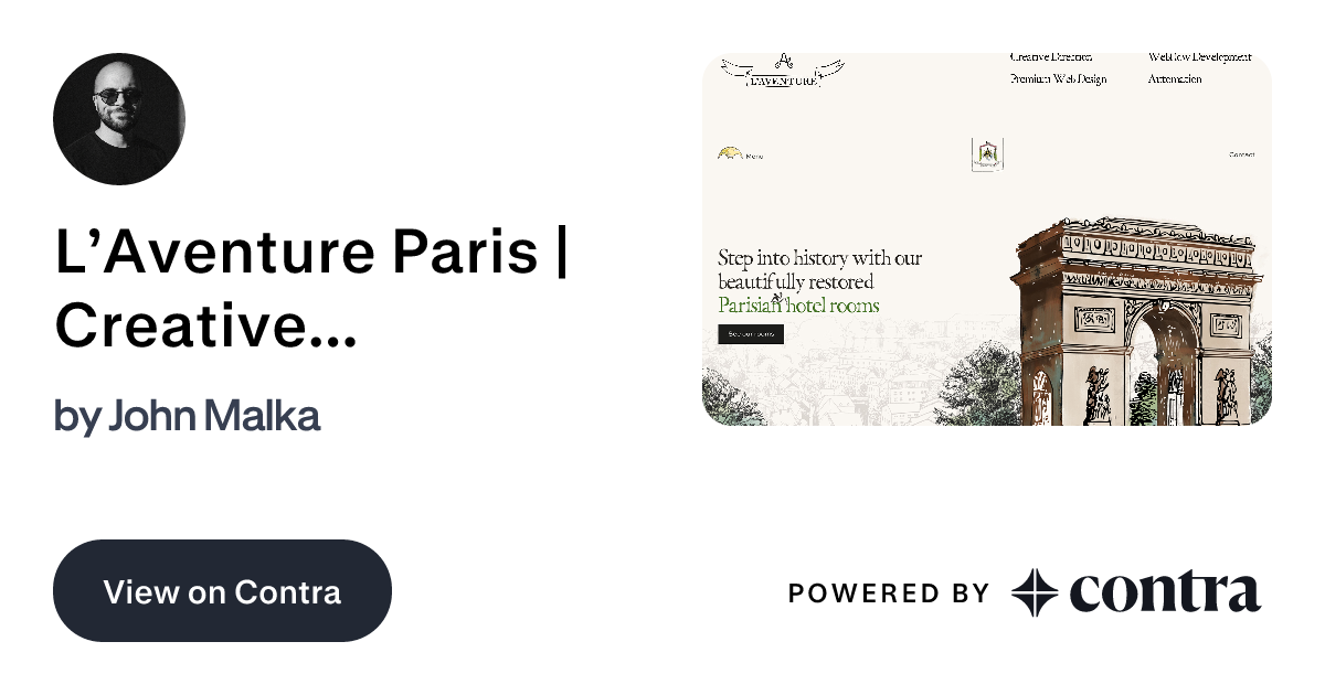 L’Aventure Paris | Creative Direction & Premium Web Experience by John Malka