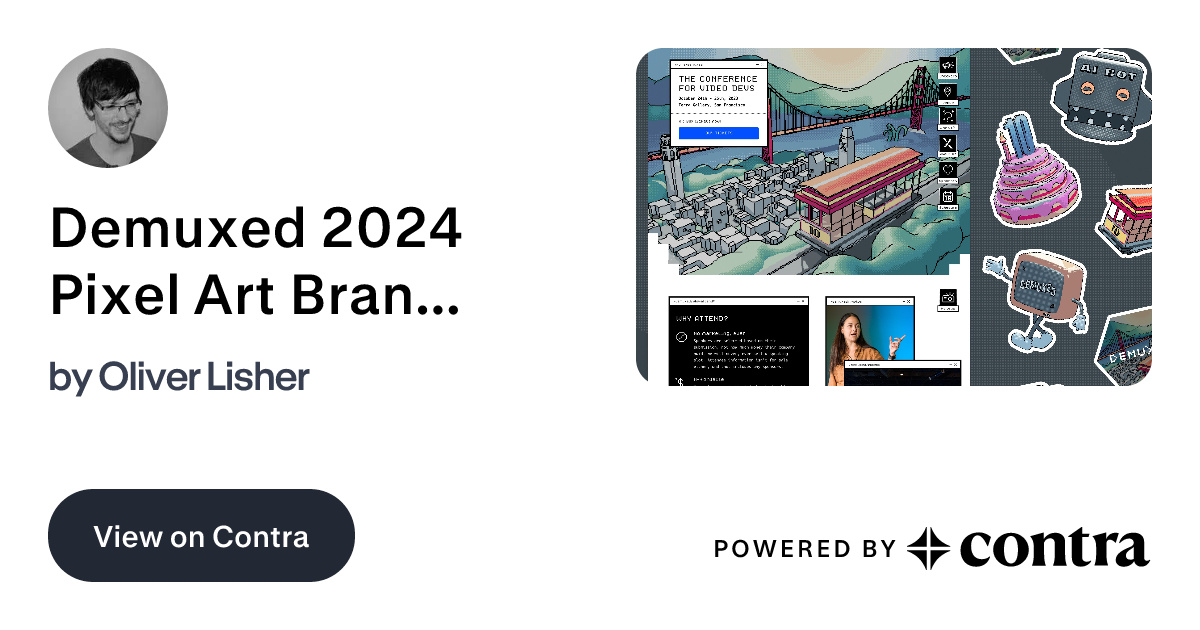 Demuxed 2024 Pixel Art Branding and Web Design by Oliver Lisher