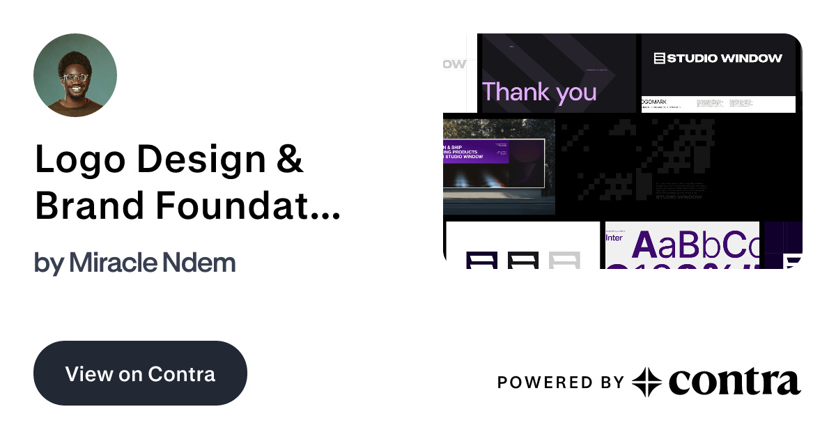 Logo Design & Brand Foundations for Design studio by Miracle Ndem
