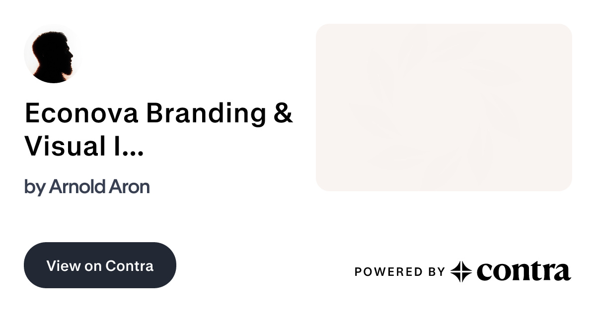 Econova Branding & Visual Identity by Arnold Aron