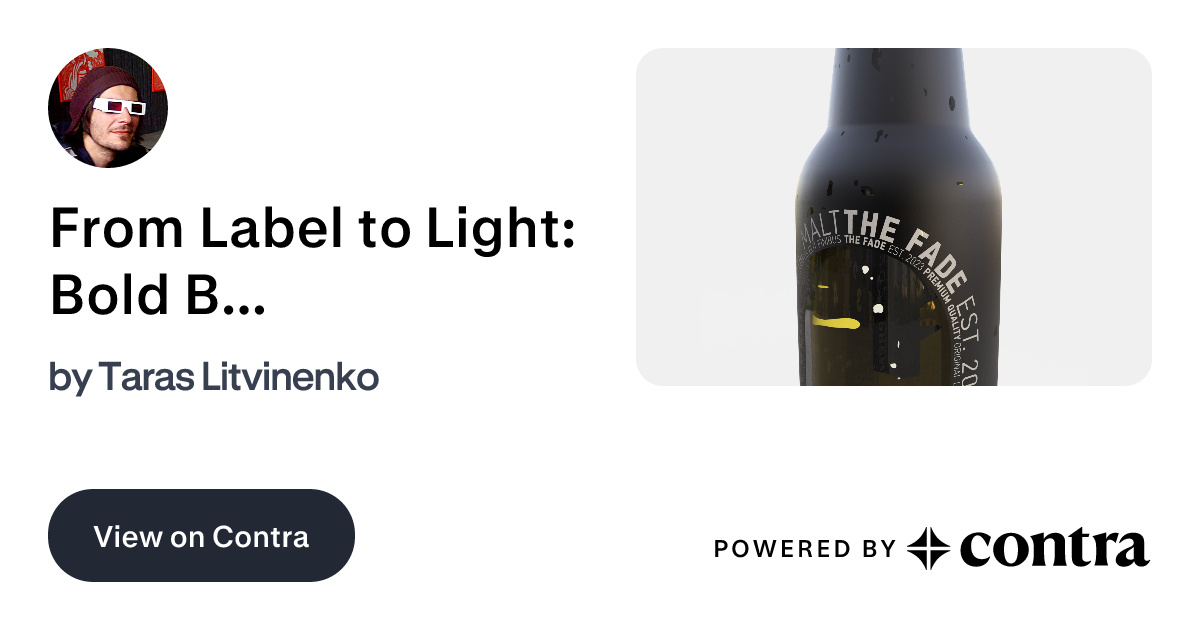 From Label to Light: Bold Beer Packaging by Taras Litvinenko