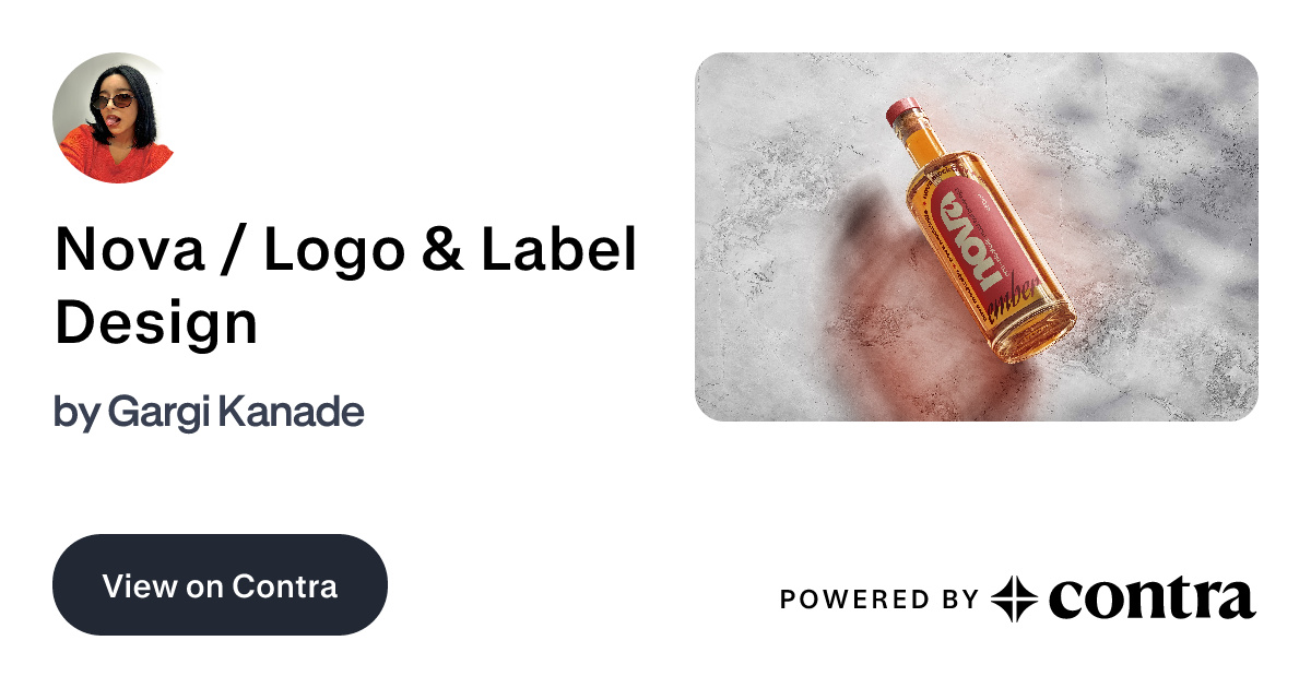 Nova / Logo & Label Design by Gargi Kanade
