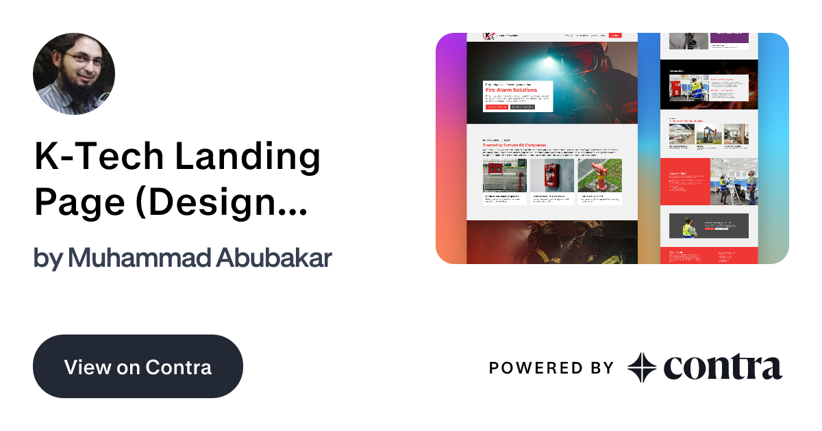 K-Tech Landing Page (Design & Webflow Development) by Muhammad Abubakar