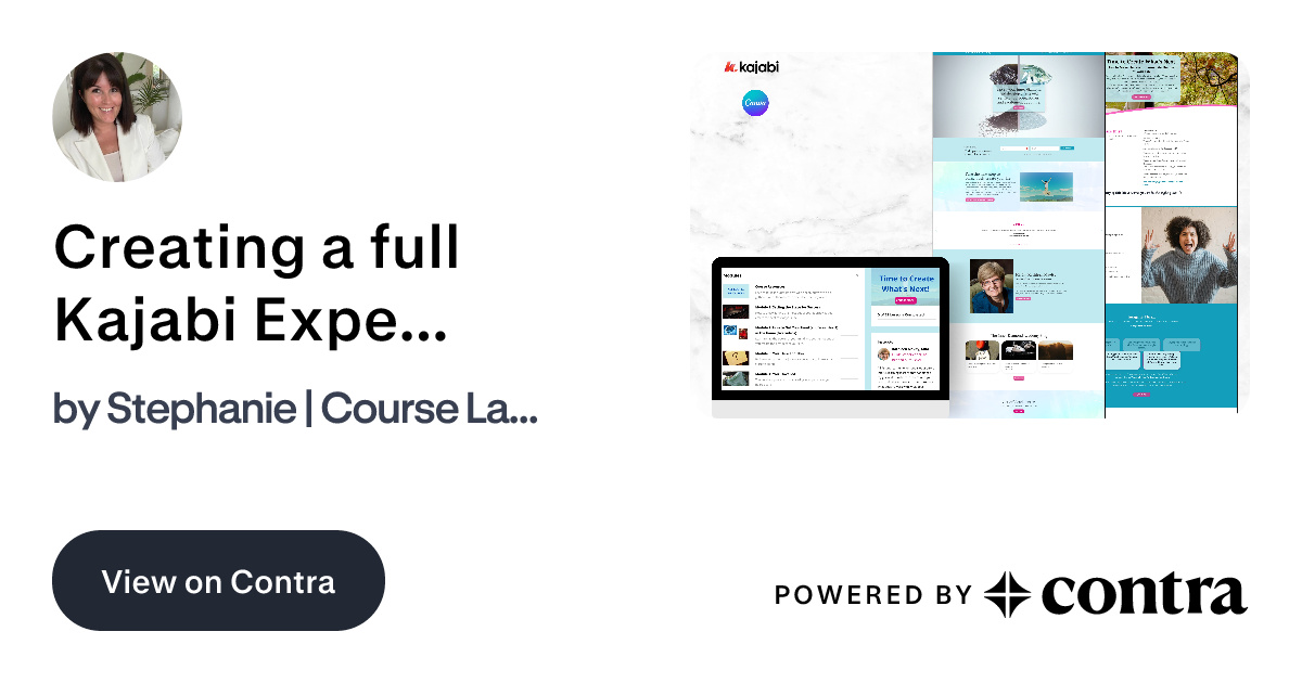 Creating a full Kajabi Experience by Stephanie | Course Launch Strategist