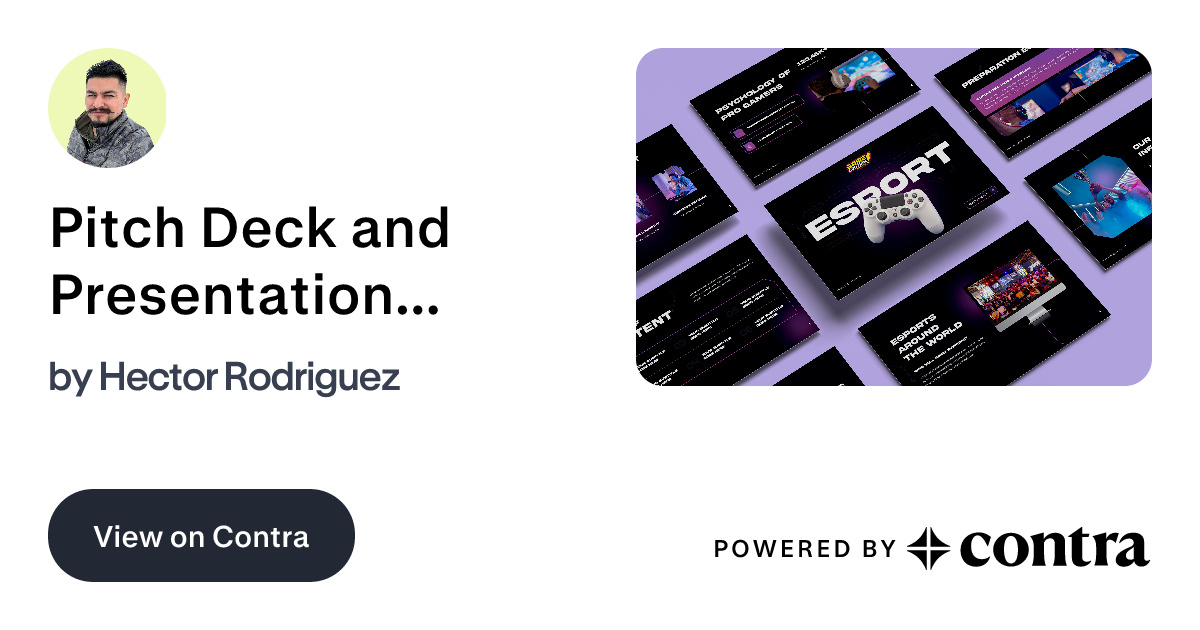 Pitch Deck and Presentations Portfolio by Hector Rodriguez