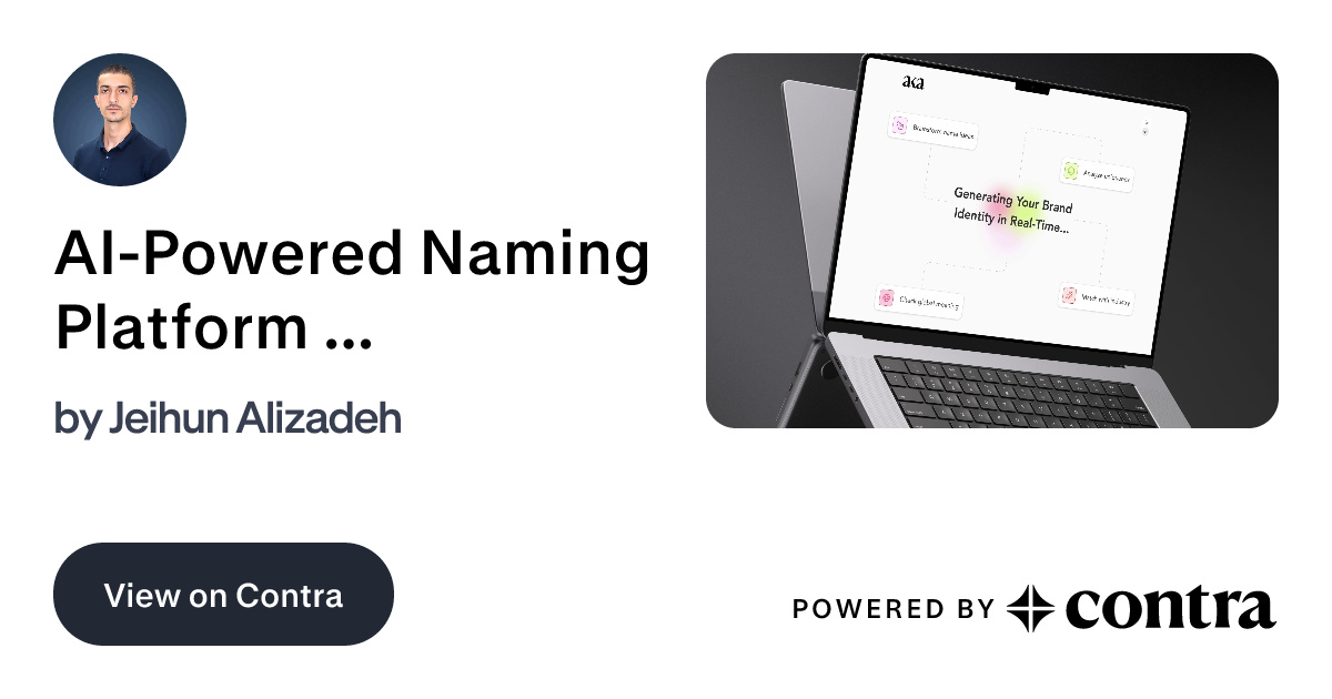 AI-Powered Naming Platform Design by Jeihun Alizadeh