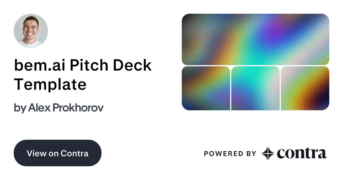 bem.ai Pitch Deck Template by Alex Prokhorov
