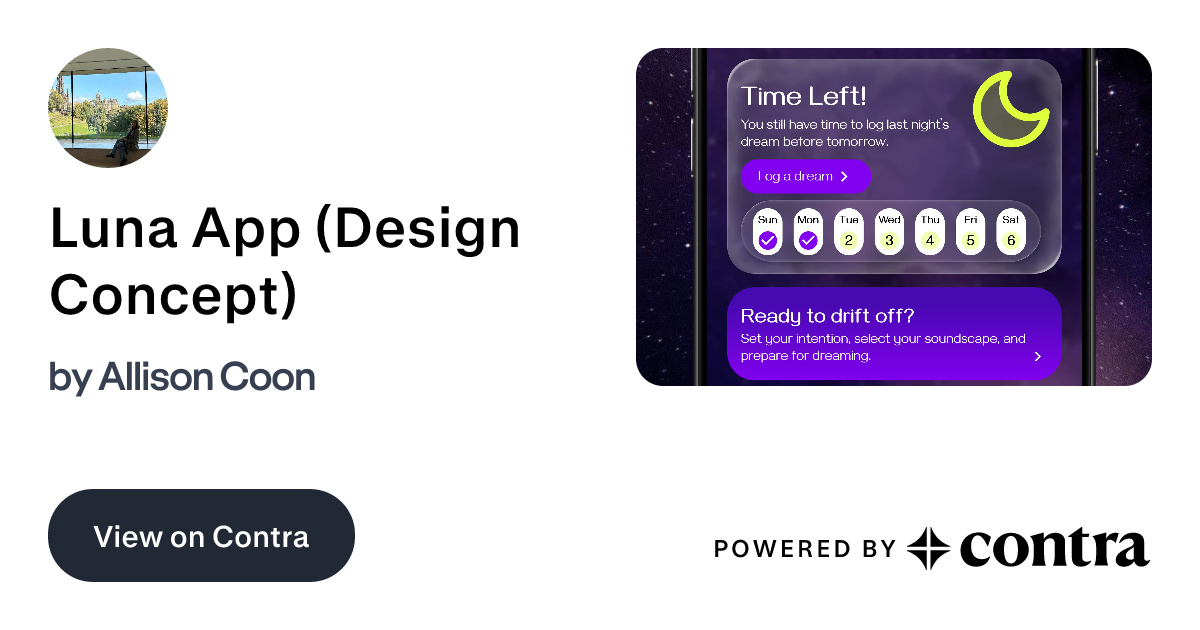 Luna App (Design Concept) by Allison Coon