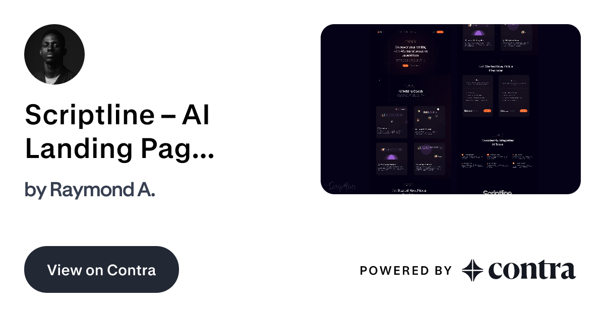 Scriptline – AI Landing Page Writing Assistant by Raymond A.