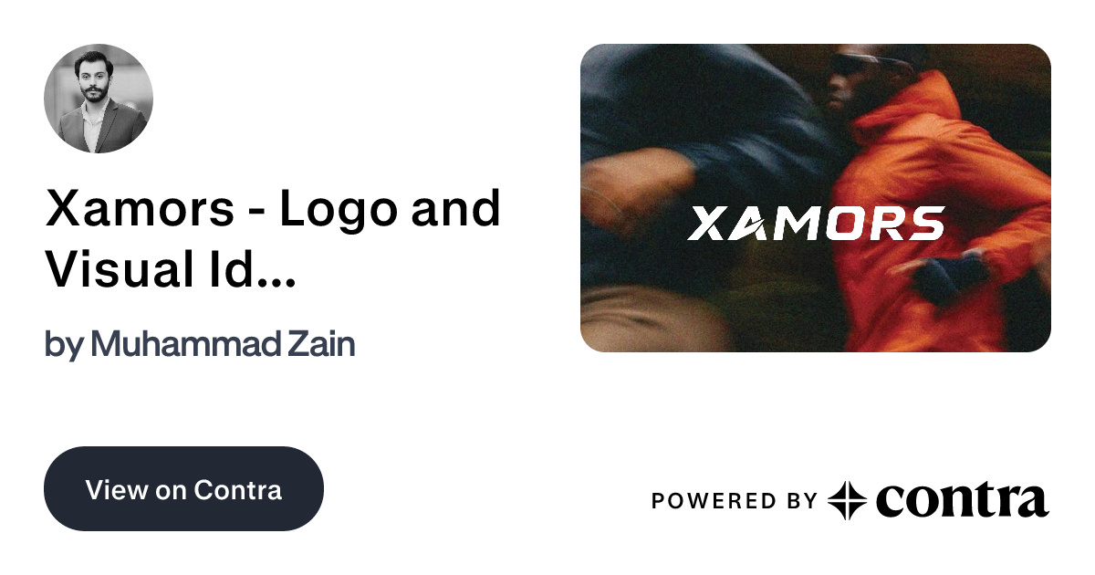 Xamors - Logo and Visual Identity Design by Muhammad Zain