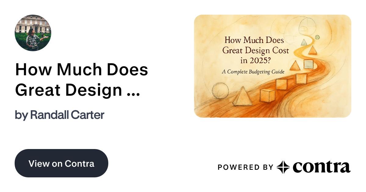 How Much Does Great Design Cost in 2025? A Complete Budgeting Guide by ...