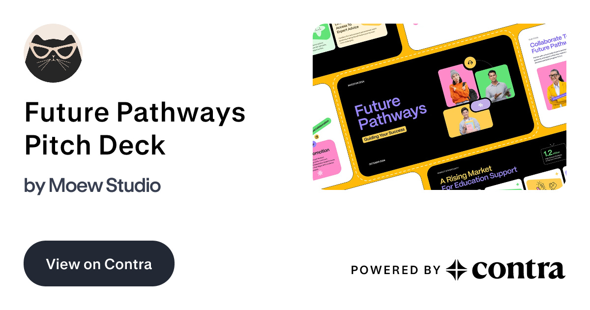 Future Pathways Pitch Deck by Moew Studio