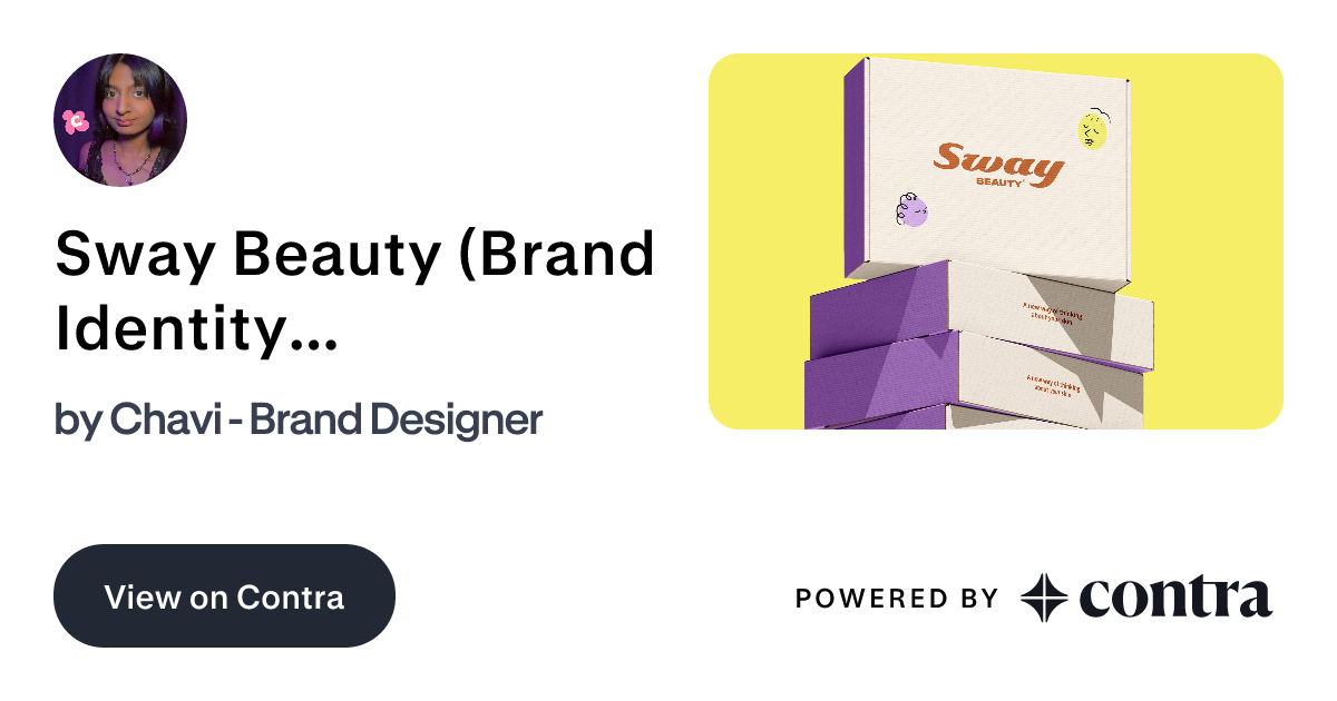 Sway Beauty (Brand Identity + Packaging) by Chavi - Brand Designer