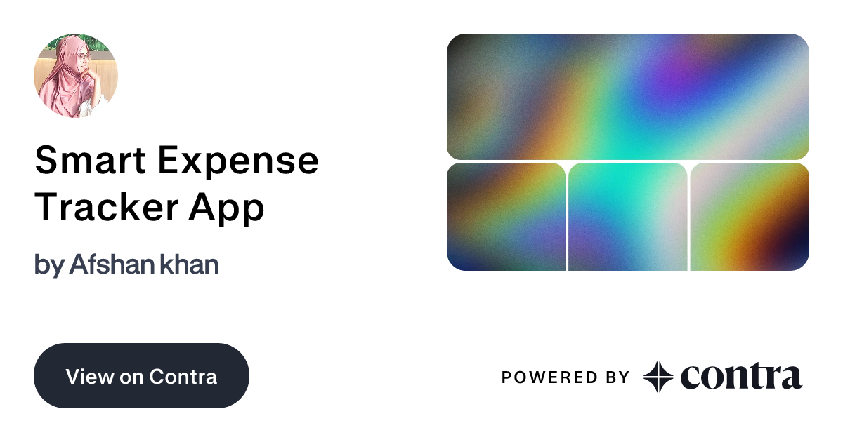 Smart Expense Tracker App by Afshan khan