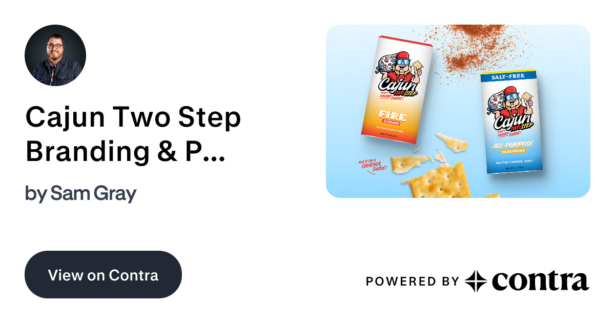 Cajun Two Step Branding & Packaging by Sam Gray