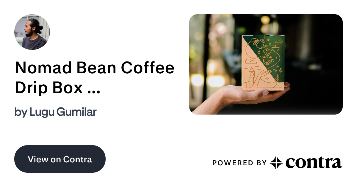 Nomad Bean Coffee Drip Box Redesign by Lugu Gumilar