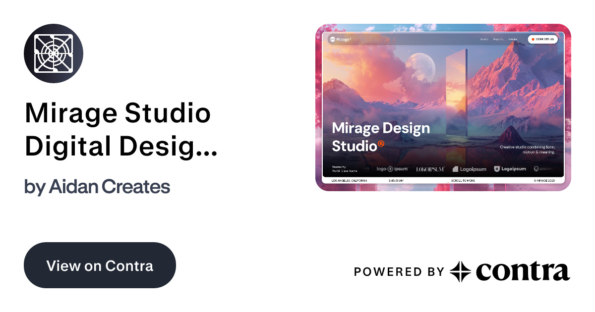 Mirage Studio Digital Design Template by Aidan Creates