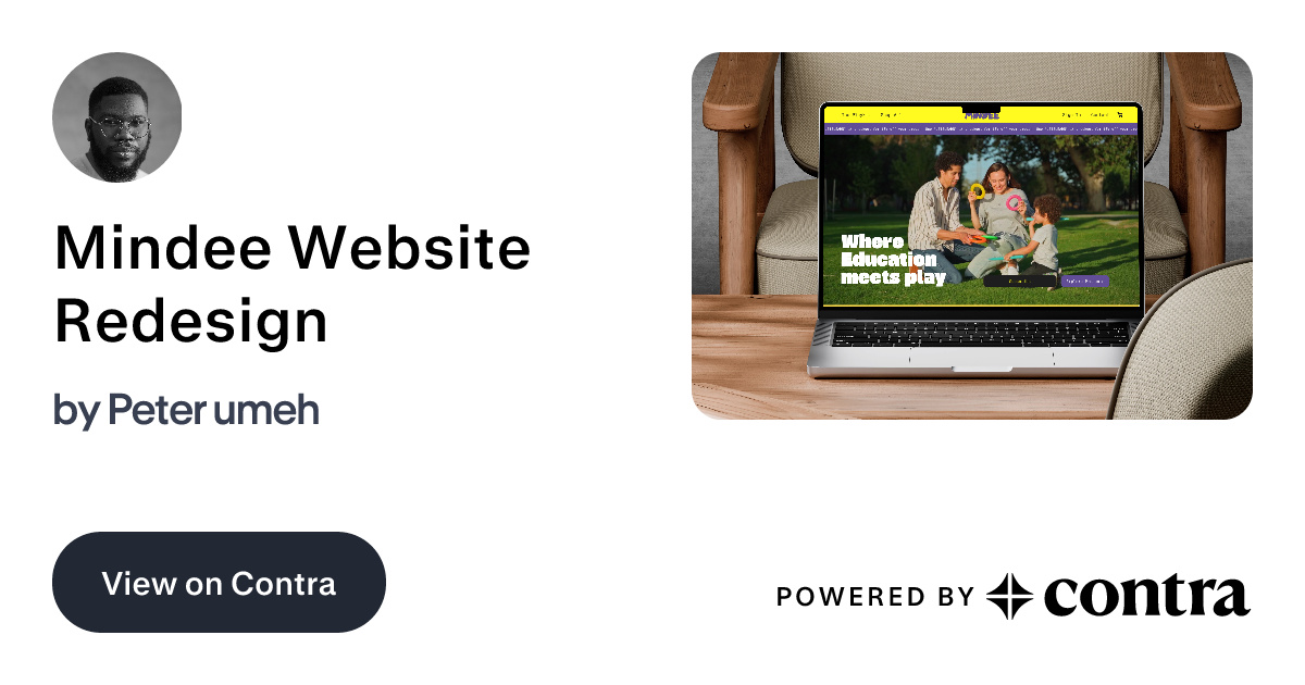 Mindee Website Redesign by Peter umeh