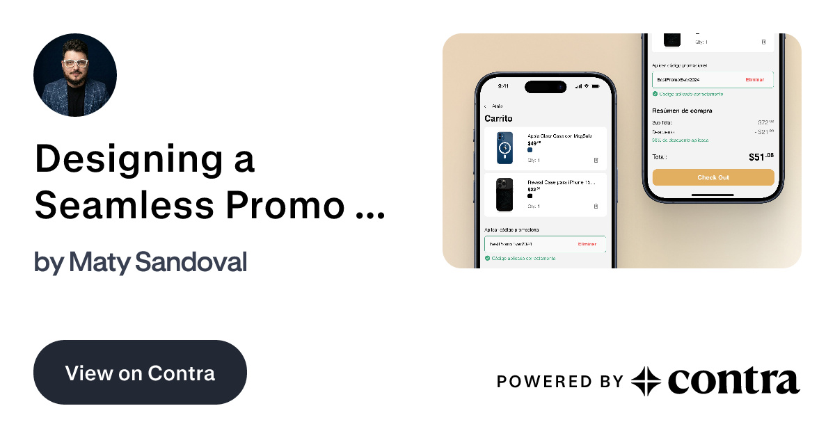 Designing a Seamless Promo Code Flow by Maty Sandoval