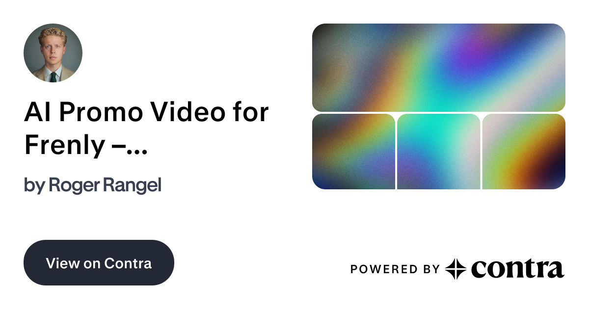 AI Promo Video for Frenly – Pet Wellness App Launch by Roger Rangel