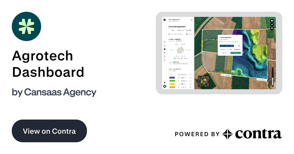Agrotech Dashboard by Cansaas Agency