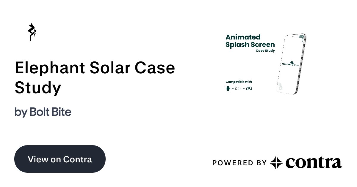 Elephant Solar Case Study by Bolt Bite