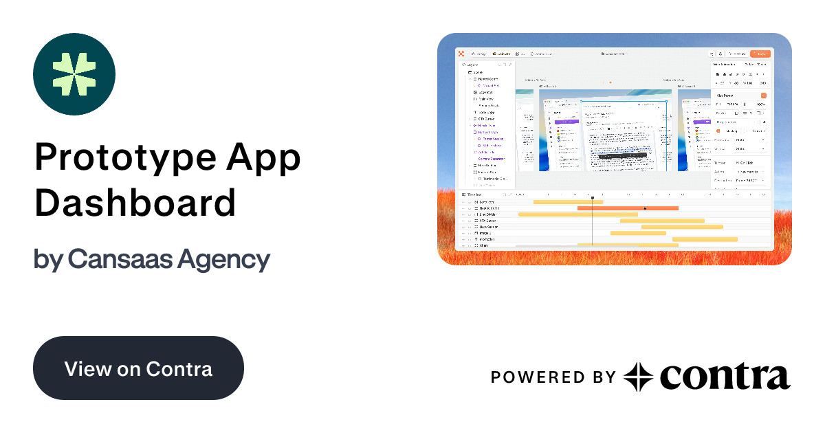 Prototype App Dashboard by Cansaas Agency