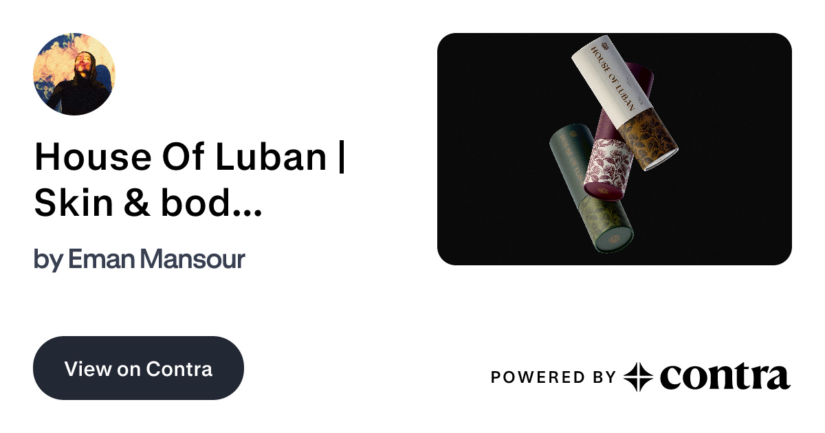 House Of Luban | Skin & body care | Brand Identity Design by Eman Mansour