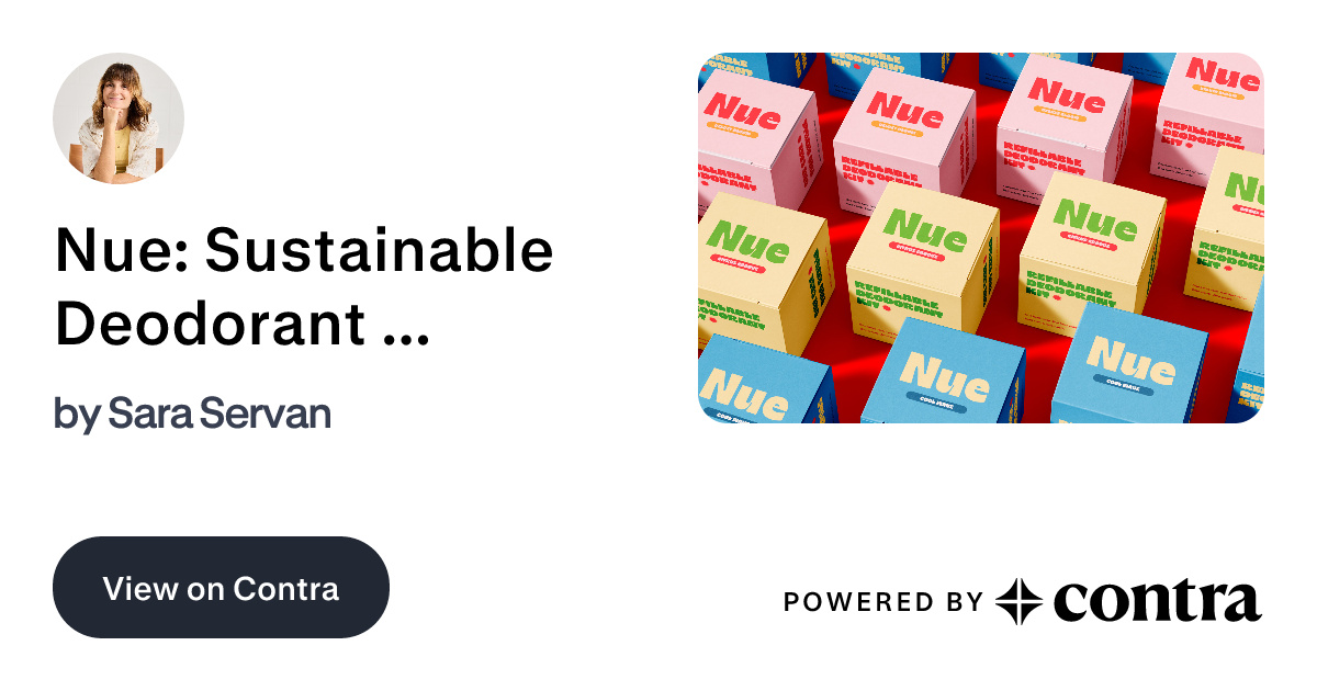 Nue: Sustainable Deodorant Brand Concept by Sara Servan
