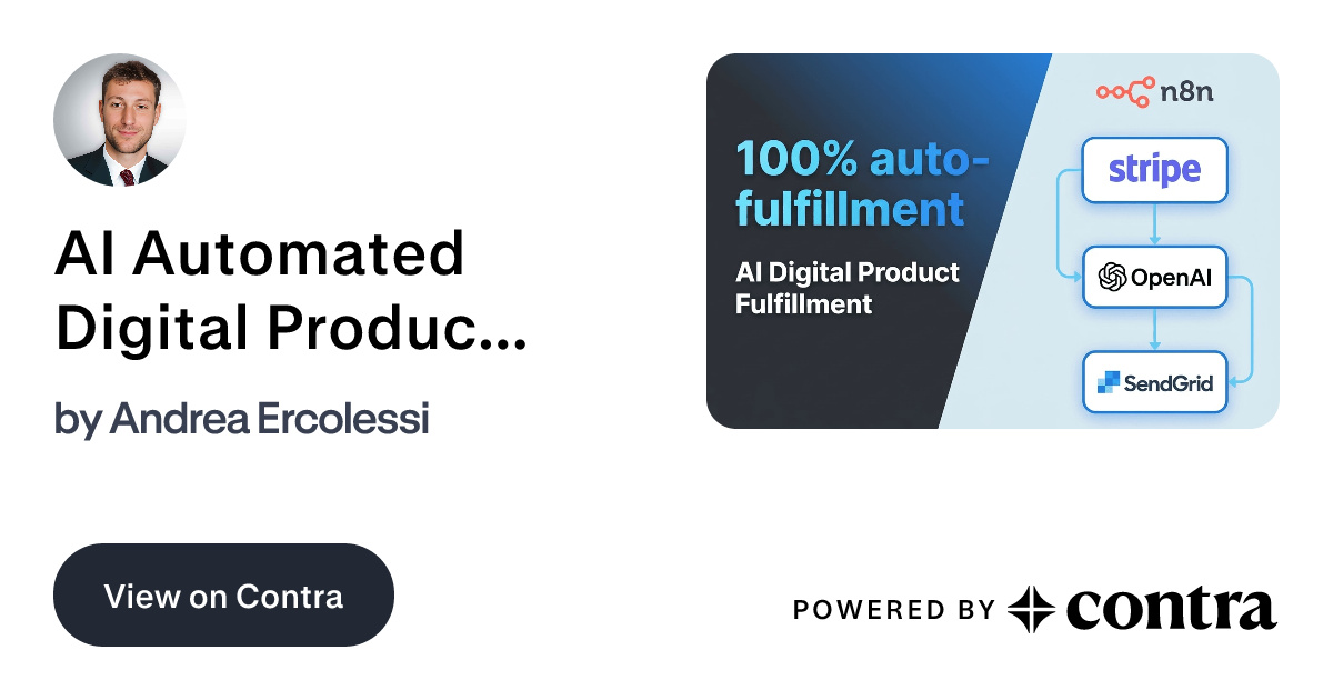 AI Automated Digital Product Fulfilment System by Andrea Ercolessi