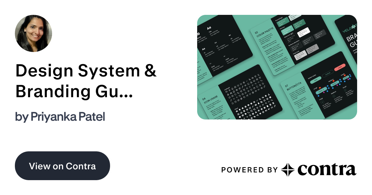 Design System & Branding Guidelines by Priyanka Patel