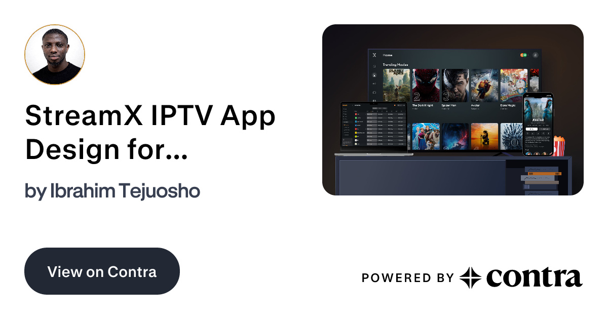 StreamX IPTV App Design for Apple Platforms by Ibrahim Tejuosho