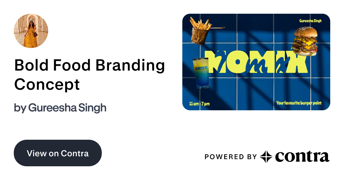 Bold Food Branding Concept by Gureesha Singh