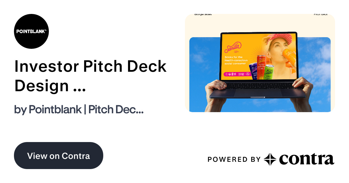 Investor Pitch Deck Design for Sarilla by Crappy Presentations LLC ...