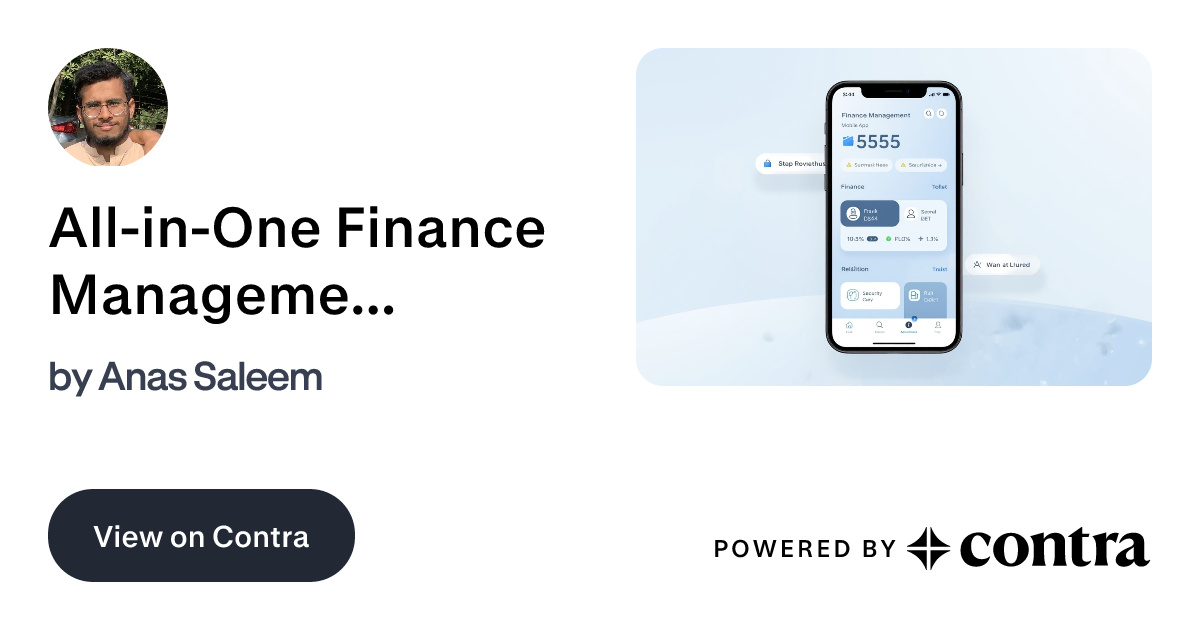 All-in-One Finance Management App by Anas Saleem
