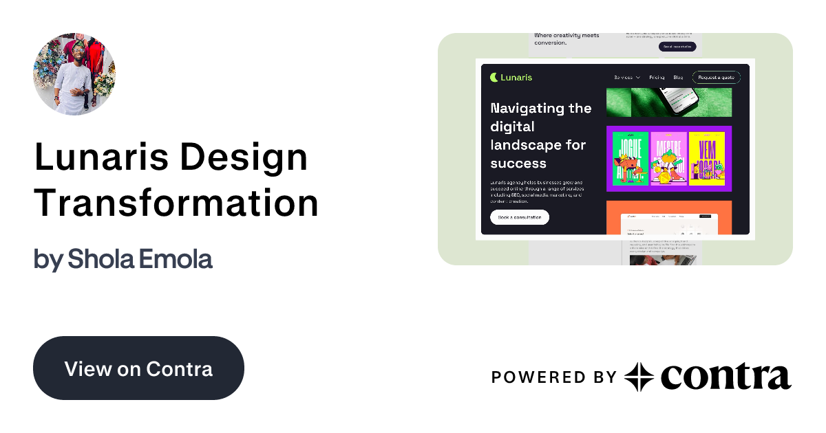 Lunaris Design Transformation by Shola Emola