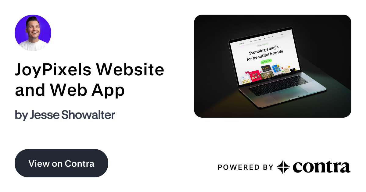 JoyPixels Website and Web App by Jesse Showalter