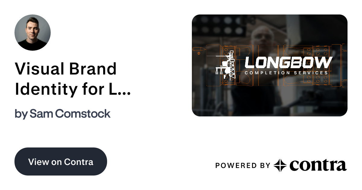 Visual Brand Identity for Longbow Completion Services by Sam Comstock