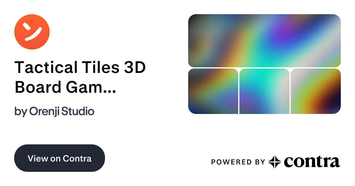 Tactical Tiles 3D Board Game Design by Orenji Studio