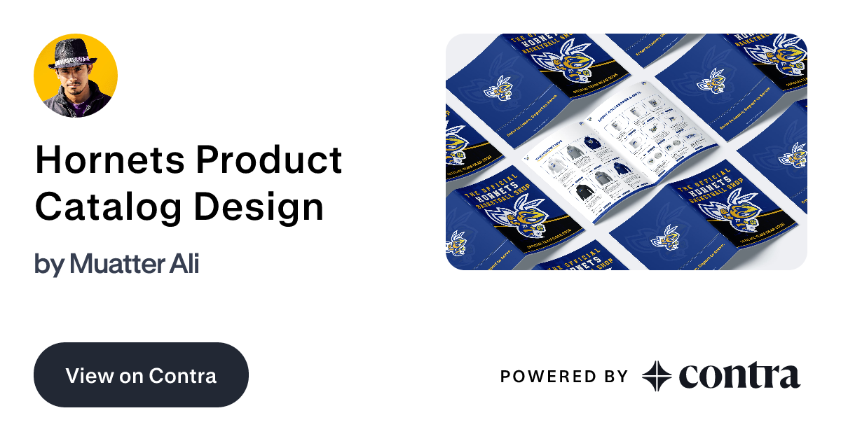 Hornets Product Catalog Design by Muatter Ali
