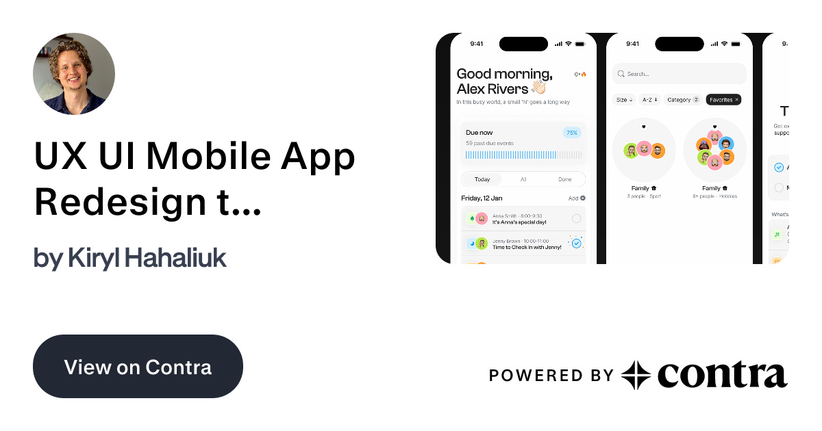 UX UI Mobile App Redesign to Improve Onboarding and Engagement by Kiryl ...