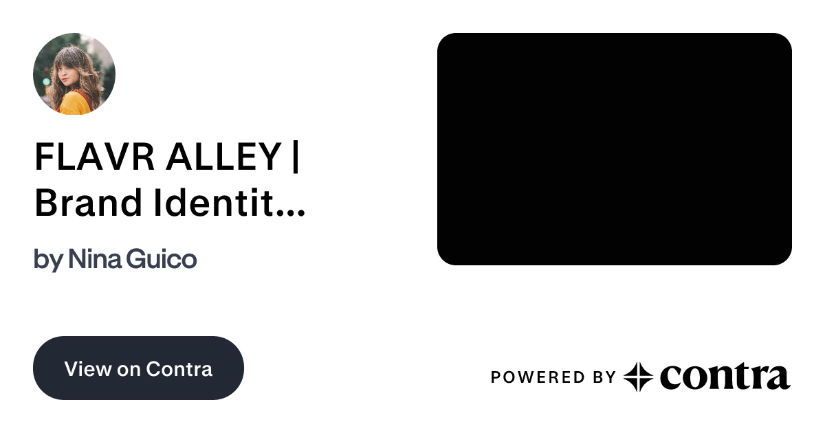 FLAVR ALLEY | Brand Identity Design by Nina Guico