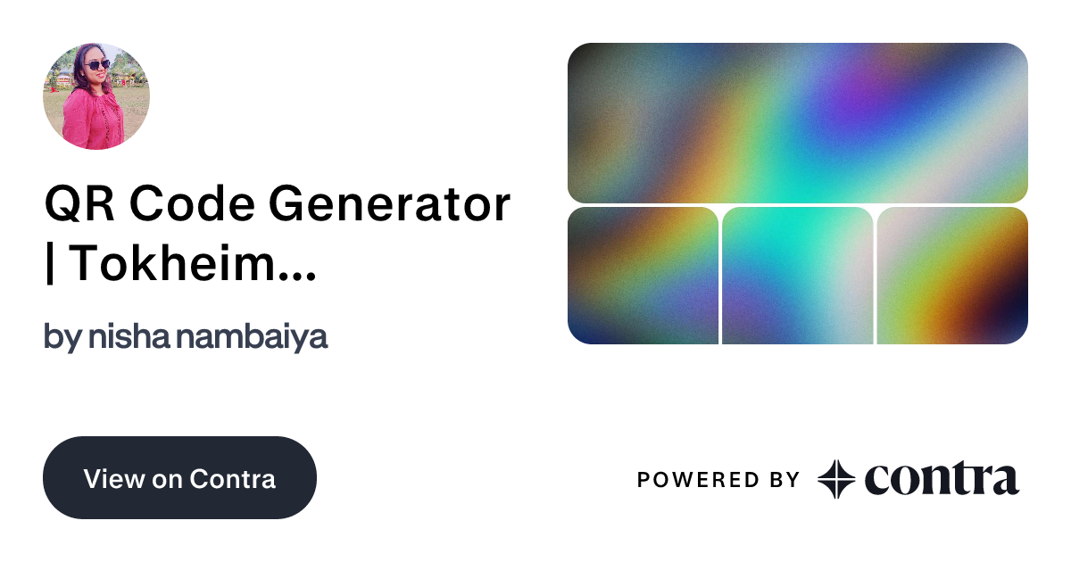 QR Code Generator | Tokheim India Pvt Ltd by nisha nambaiya