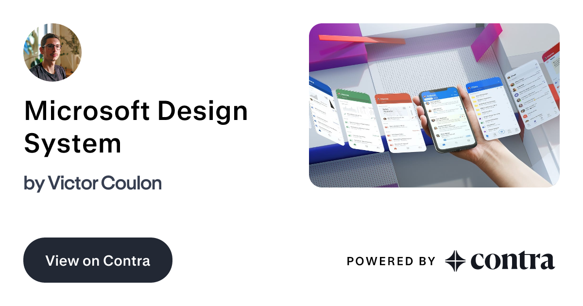 Microsoft Design System by Victor Coulon