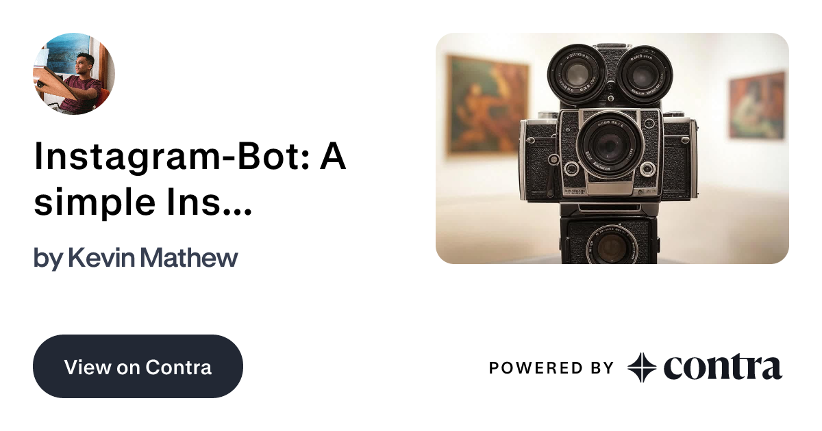 Instagram-Bot: A simple Instagram bot to like posts by Kevin Mathew
